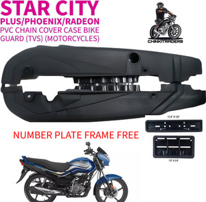 CHINKI TRADERS CHAIN COVER TVS STAR CITY PLUS/Phoenix/Radeon Bike Chain ...