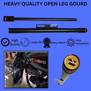 SRPHERE Bike Heavy Duty Single Rod Leg Guard for Hero Super Splendor ...