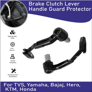 Allowing GOOD DESIGN Bike Lever guard Metal Body Hand Protection(Black ...