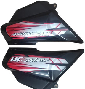 Pten Side Panel Suitable For Bike HF Deluxe Black (Red Sticker) Bike ...