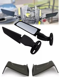 Vitra Combo of Universal Motorcycle Rotating Side Bike Wing Mirror With ...