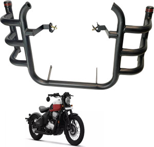 Dhe Best Bike Front Stylist Leg Crush Guard 3 Bar Leg Guard Black Bike ...