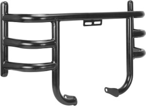 SILMAN Black Front Butterfly Leg Guard With Three Bend Bar Rod Bike Leg ...