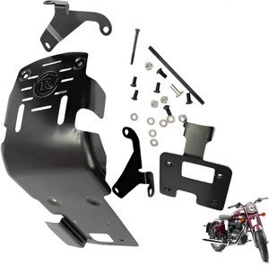 RS ACESSORIES HUB Sump Guard/Engine with R Logo Grey BS3/BS4/BS6 ...