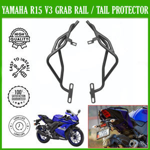 DAZZRIDE Original Tail Protector/ Grab Rail For Yamaha R15 V3 Bike ...