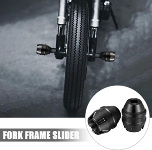 Vagary CNC Black Anti Drop Fork Frame Slider Motorcycle Wheel Front ...