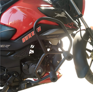 RS ACESSORIES HUB Heavy Quality Metal Crash guard With Slider For ...