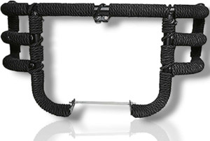 Royal Iron Zone Heavy Duty Metal Airfly Leg Guard 3 Pipe With Rope Leg ...