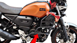 Ms planet Heavy Quality Metal Crash guard With Slider For YAMAHA FZ-X ...