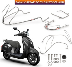 Grandbiker Steel Crash Guard Compatible for Electric Scooter Chetak ...