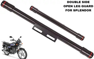 SHOWRIDE Bike Heavy Duty Single Rod Leg Guard Black for Hero Splendor ...