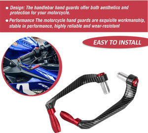 ASRYD Motorcycle Handlebar Hand Protector Carbon Metal Body Heavy ...