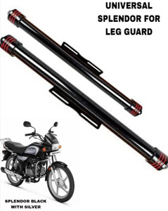 SHOWRIDE Bike Single Rod Leg Guard Black for Hero Splendor black with ...