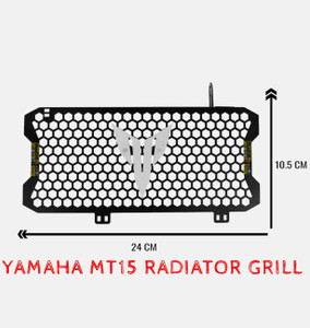 BIKER SHOPPEE YAMAHA MT15 RADIATOR GUARDS GRILL Bike Radiator Guard ...