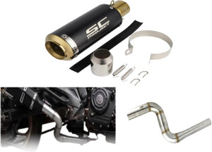 Gogna Mart Bajaj Pulsar NS 200 bend pipe and sc gold project exhaust ...