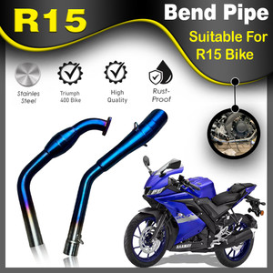 ASRYD Yamaha R15M V4 BS6 Dual Sensor Silencer Rainbow Bend Pipe Bike ...