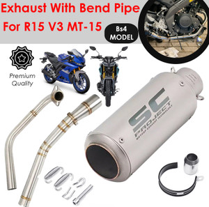 Otoroys R15 v3 MT-15 BS4 Bend Pipe Exhaust Link Pipe With SC Project ...