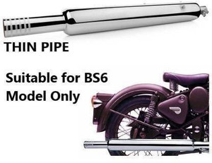 Ridefit Bullet Silencer Exhaust Long Bottle Punjab Dholki Thin Pipe ...