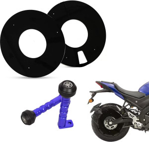 Gogna Mart Acrylic Wheel DISC Cover for 17inch Wheel, cnc slider blue ...
