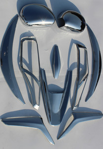 GRIP LIGHT CHROME GARNISH CHROME KIT FOR SUZUKI ACCESS BS4/BS6 SET OF ...