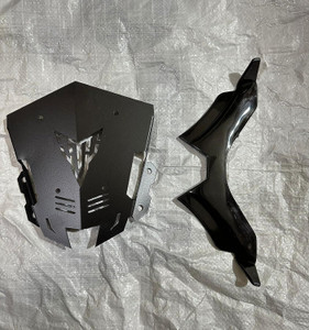 Gogna Mart MT-15 Bike Metal Visor + MT 15 Winglet for Yamaha MT15 Bike ...