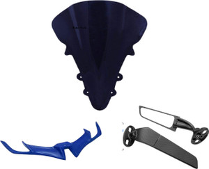 Gogna Mart yamaha r15 v1/v2 visor black , v3 winglet blue and wing ...