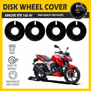 Huims 17 Inch 4pcs Acrylic PRO Disk Bike Wheel Cover For TVS Apache RTR ...