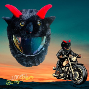 SRPHERE Devil Shape Style Bunny Helmet Cover For Full Face Helmet ...