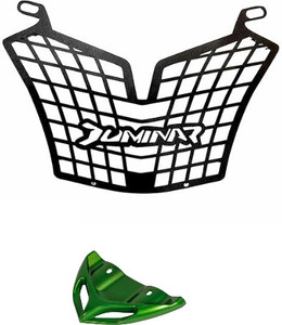 Dynamo Headlight Grill for Bajaj Dominar 250 400 and winglet green Bike ...