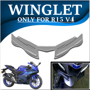 ASRYD Yamaha R15M V4 Silver Winglet Heavy Quality Bike Fairing Kit ...