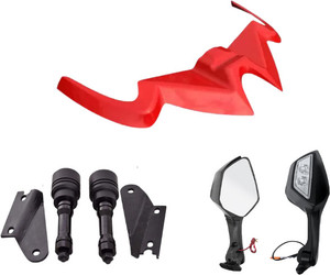Gogna Mart bajaj rs 200 winglet black , frame slider and r6 led mirror ...