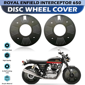 Otoroys 18 Inch 2pcs Acrylic Disc Bike Wheel Cover For ROYAL ENFIELD ...