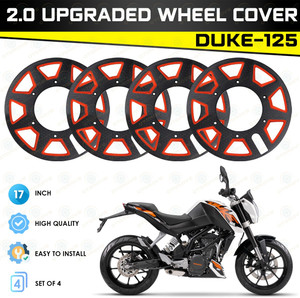 Otoroys 17 Inch 4 Pcs ABS Plastic Orange & Black PRO Disc Bike Wheel ...