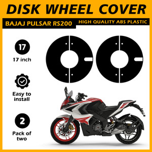 ASRYD 17 Inch Half Cut 2Pcs Acrylic PRO Disc Bike Wheel Cover For Bajaj ...