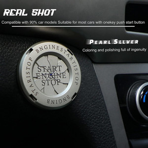 Auto MT SILVER Bike Rotary Engine Start Stop Switch COVER Lambo Button ...