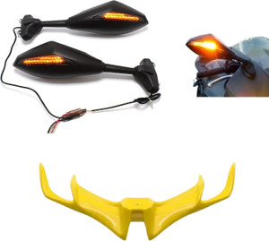 Dynamo LED Turn Signal Indicator Rear View Mirror for R15 V3 + r15 v3 ...