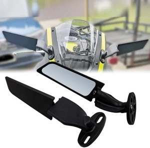 Moto Genius Adjustable Wing Rear view | Stealth Mirrors For Ninja, R15 ...
