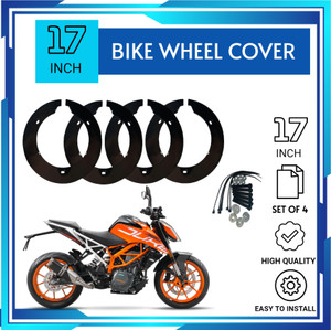 ZRIDE 17 inch Pro Disc Front Back Bike Wheel Cover For KTM Duke 390 ...