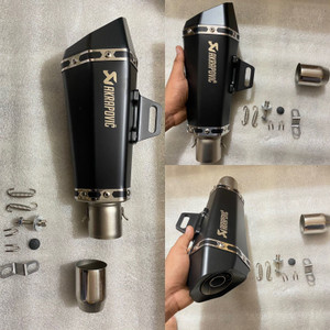 Auto MT Black AKRAPOVIC Muffler Exhaust Pipe Akrapovic Exhaust WID DB ...