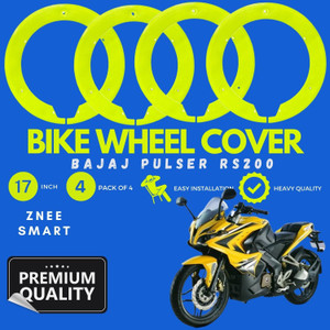 Znee Smart Green PRO Disc Wheel Cover For Bajaj Pulser RS200 Bike ...
