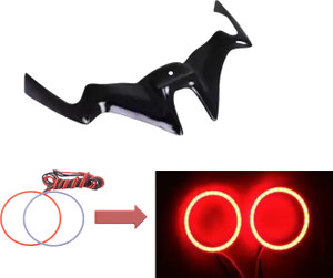 Gogna Mart Bajaj Pulsar RS 200 Winglet (Black), rs ring light red Bike ...