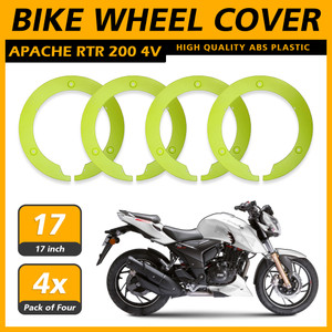 ASRYD 17 Inch PRO Disc Wheel Cover For Apache RTR 200 4V Green Color ...