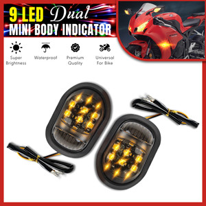 OBEROI'S TRADERS Universal Front LED Indicator Flush Mount Turn Signals ...