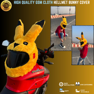 DYPO Pikachu Design Bunny Helmet Cover for Full Helmet Bike Fairing Kit ...