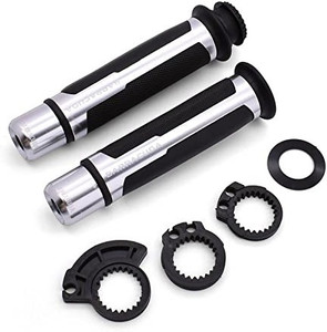 way2gmart Universal Barracuda grip Silver suitable for all bikes and ...