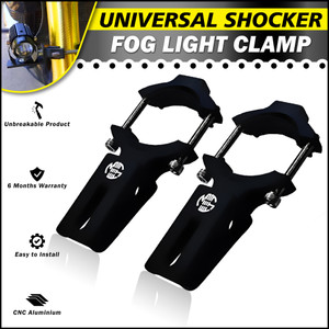 MIKANIX Shocker Fog Light Clamp for All Bike | LED Fog Light Mounting ...