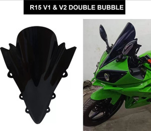 acube mart Windshield double bubble Visor Wind Deflectors for Yamaha ...