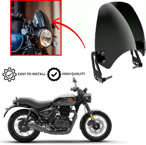 SRPHERE HN9 Hunter 350 Visor Glass | Unbreakable Headlight Bolt Visor ...