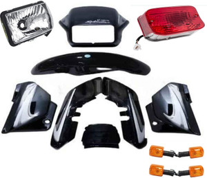 THE ONE CUSTOM SPL BLK/GREY BODY KIT + INDICATOR+ HEADLIGHT+ BACKLIGHT ...