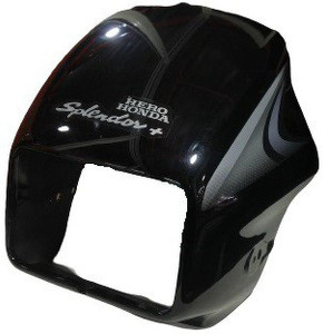 Pikpart Head Light Visor Fit For Splendor Plus Bs6 2020 Black With ...